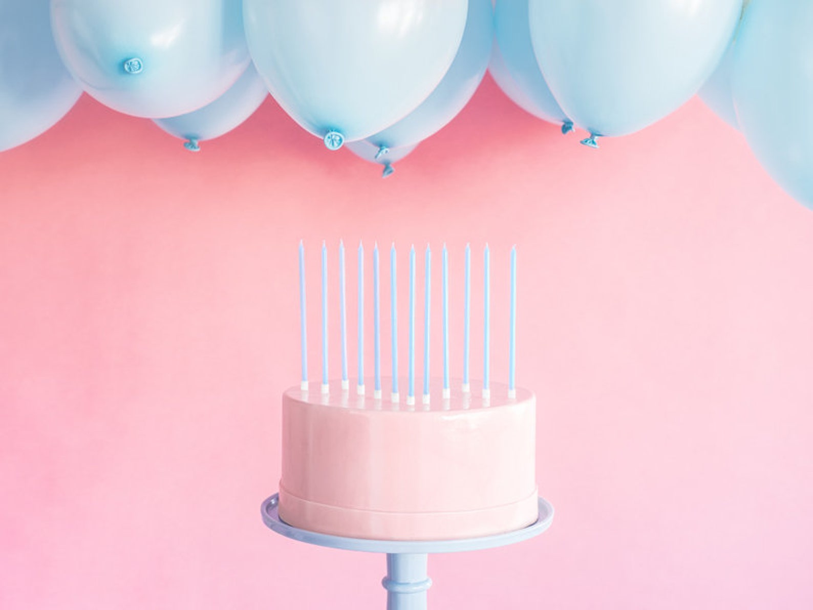 Tall Light Blue Birthday Candles (12ct) – Cake Toppers - Etsy