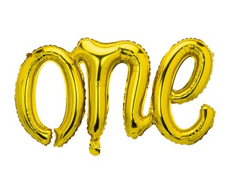 One Letter Balloons First Birthday Balloons One Banner 1 - Etsy