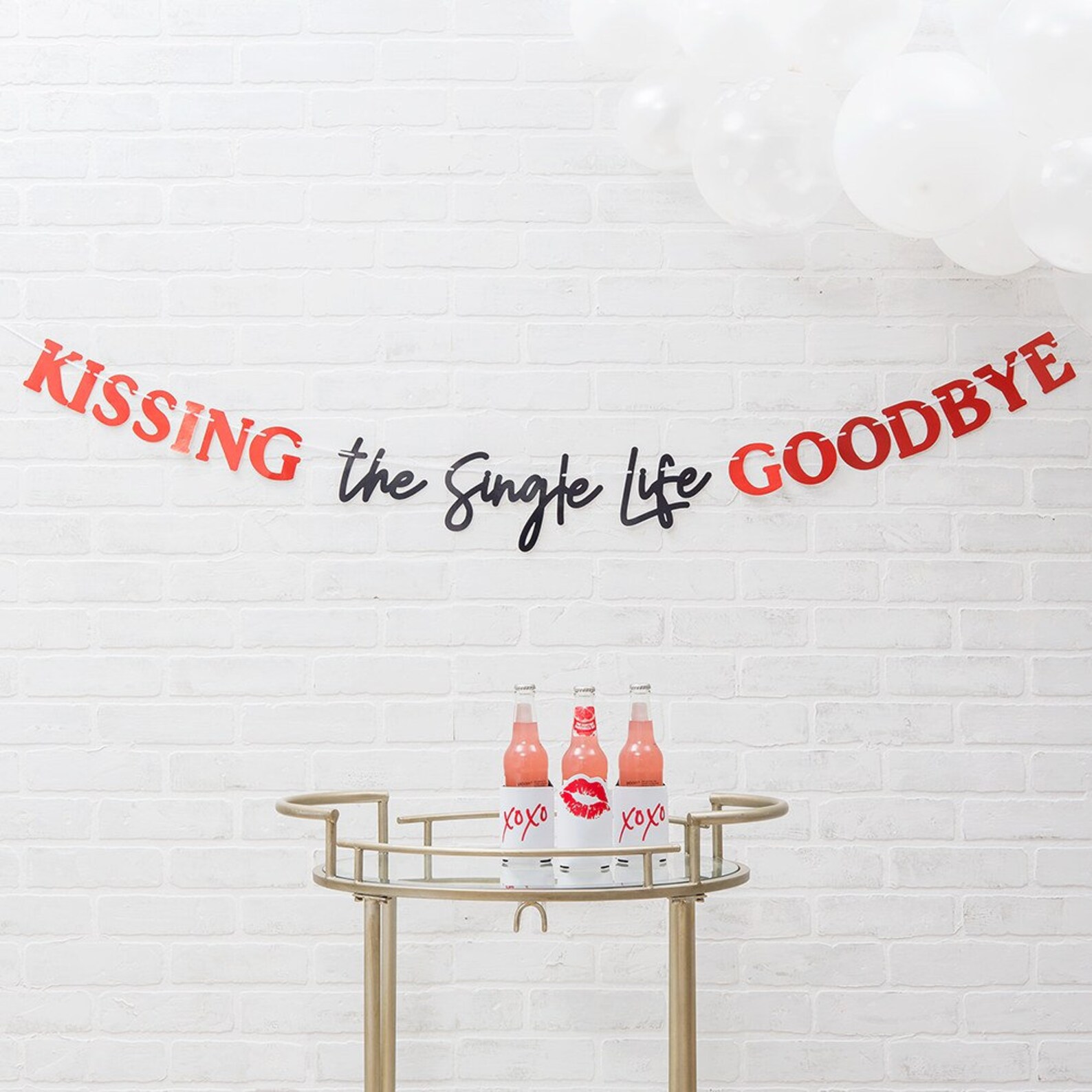 Kissing the Single Life Goodbye Banner – Bachelorette Party & Bridal ...