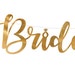 Gold Foil Bride to Be Banner 2.5ft – Bridal Shower & Bachelorette Party ...