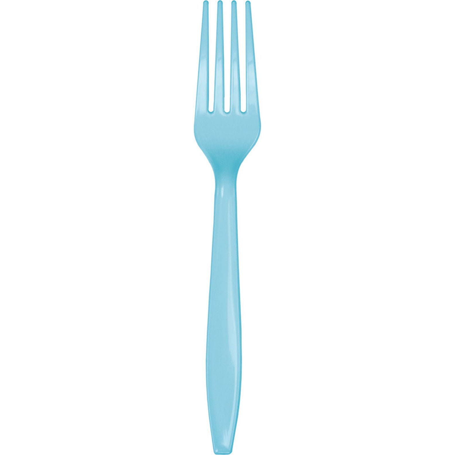 Pastel Light Blue Plastic Forks (24ct) – Baby Shower & Birthday Party ...