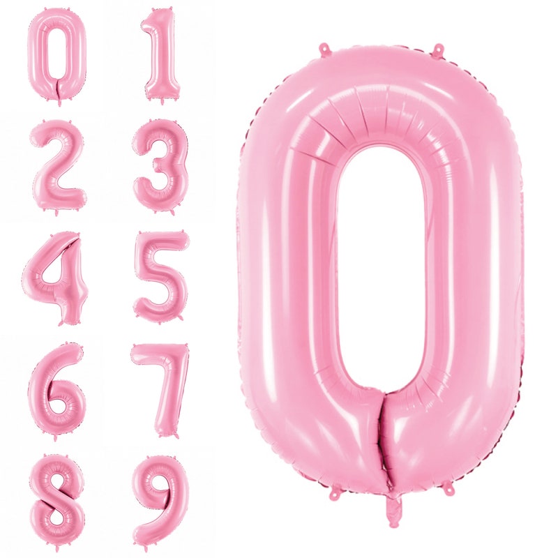 Pink Balloon Number - Etsy