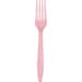 Light Pink Plastic Forks Service for 24 Pink Plastic Cutlery Party ...