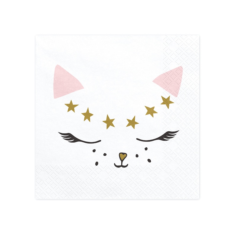 Kitty Cat Party Banner Pink & White Cat Banner Cat - Etsy