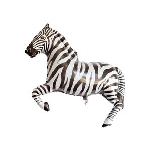 32" Giant Zebra Balloon | Safari Baby Shower | Jungle Party | Wild One ...