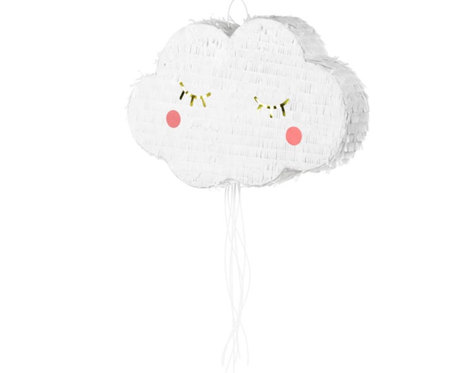 Pull String Happy Cloud Piñata | Cloud Party Decorations | Happy Cloud ...