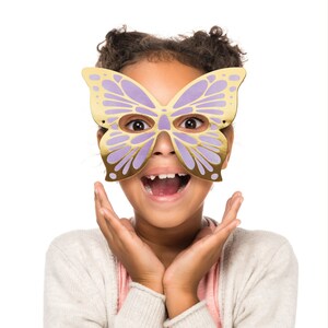 Butterfly Party Masks 8ct | Pastel Butterfly Birthday Decor | Flutter ...