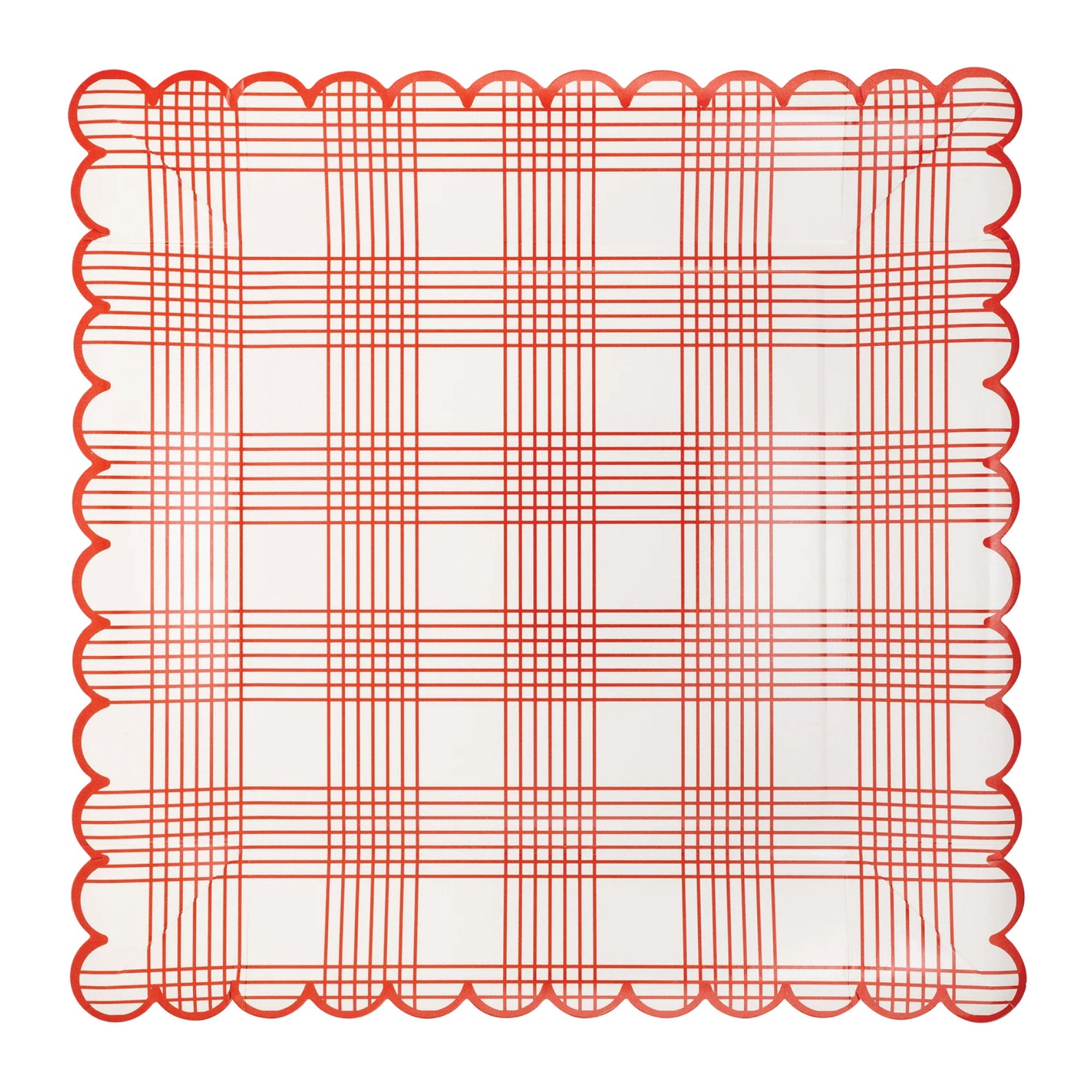 Red Gingham Paper Table Cover 8.5x4.5ft – Picnic, BBQ, or Summer Party ...