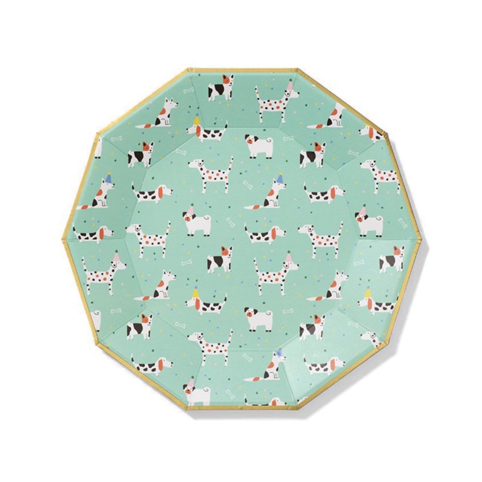 Dog Pawty Lunch Plates 10ct Let's Pawty First Birthday - Etsy