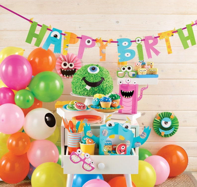 Monsters Balloon Garland Kit 5ft Monster Mash Birthday Party - Etsy