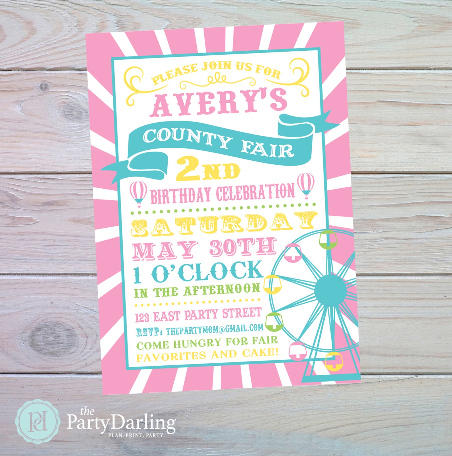 Carnival Birthday Invitation | Carnival Invitation | Carnival Theme ...