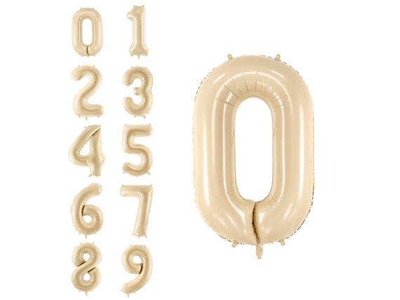 Balloons shaped like numbers store