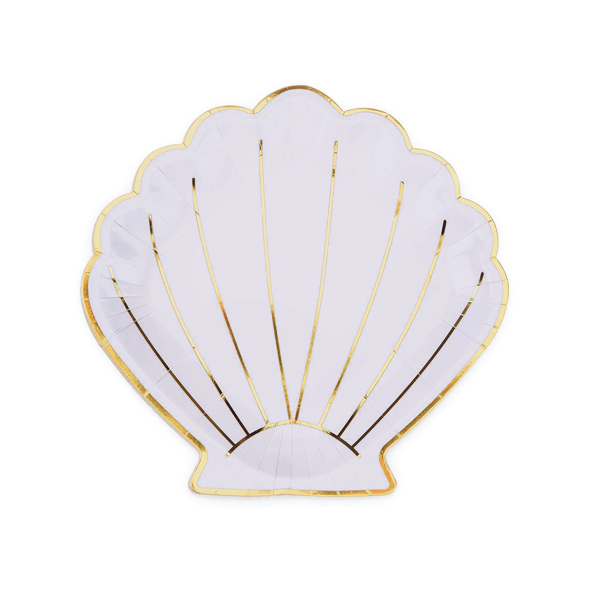 Sets Mermaid Party Shell Plates Under the Sea Theme Set of 8 Small ...