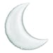 Silver Crescent Moon Balloon 35in | Halloween Decorations | Twinkle ...