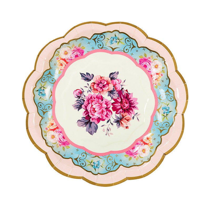 Vintage Floral Tea Party Dessert Plates 24ct Tea for Two - Etsy