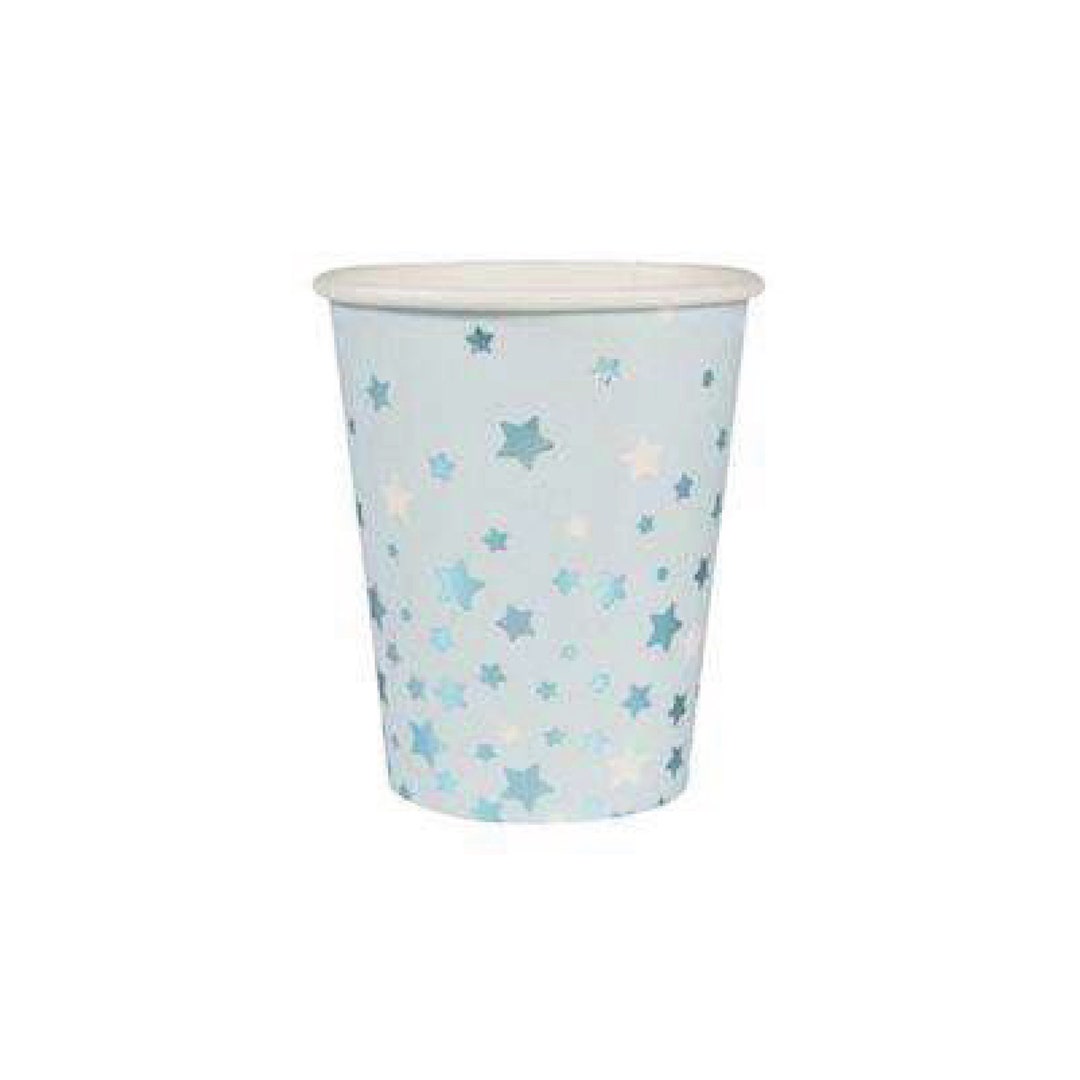 Metallic Blue Star Cups Boys Baby Shower Decor Twinkle - Etsy