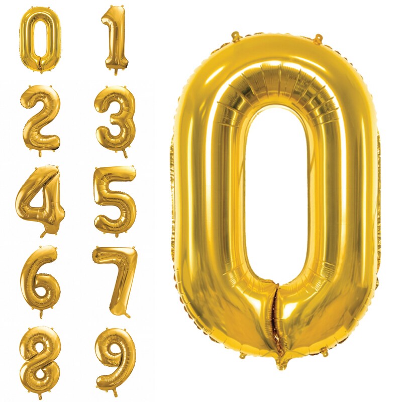 Balloon Filled Numbers - Etsy