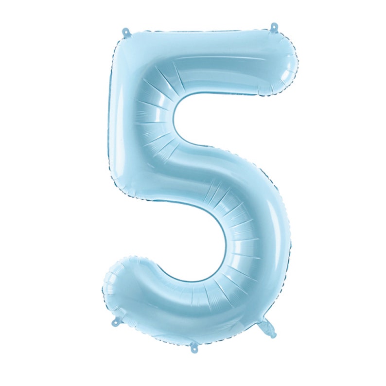 Light Blue Number Balloon 34in – Birthday & Graduation Party Decor ...