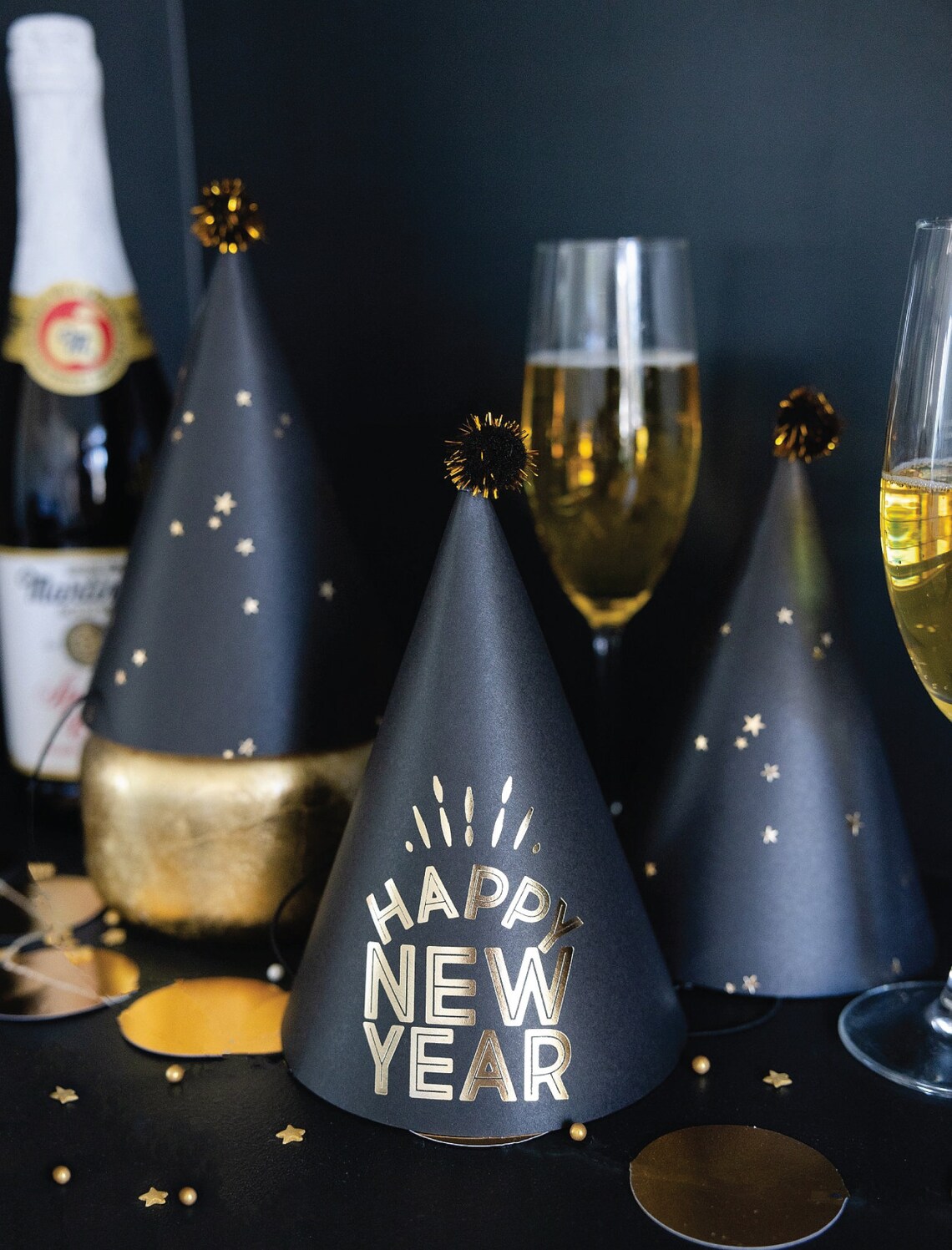 Happy New Year Party Hats 8ct | New Year's Eve Party | New Year's Eve ...