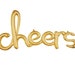 Rose Gold Cheers Cursive Letter Balloon 40x21 - Etsy