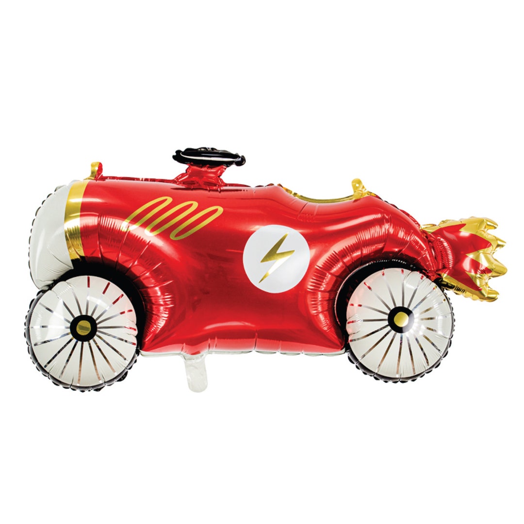 Fast Race Car Foil Balloon 36in | Boys Birthday Party | Vintage Race ...