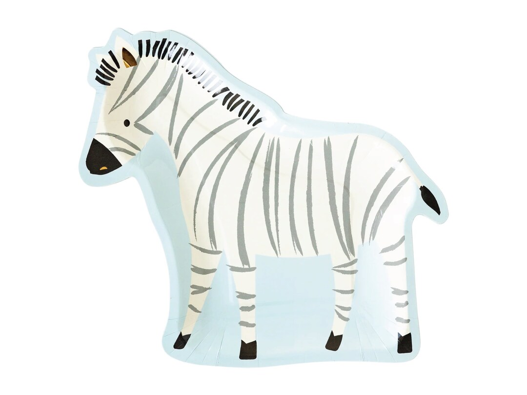 Safari Zebra Lunch Plates 8ct | Wild One Safari Birthday | Two Wild ...