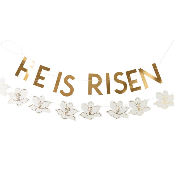 He is Risen Banner - Etsy