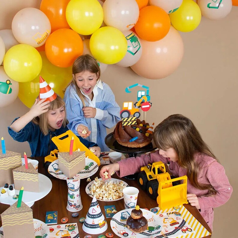 Construction Site Lunch Plates 8ct Construction Birthday - Etsy