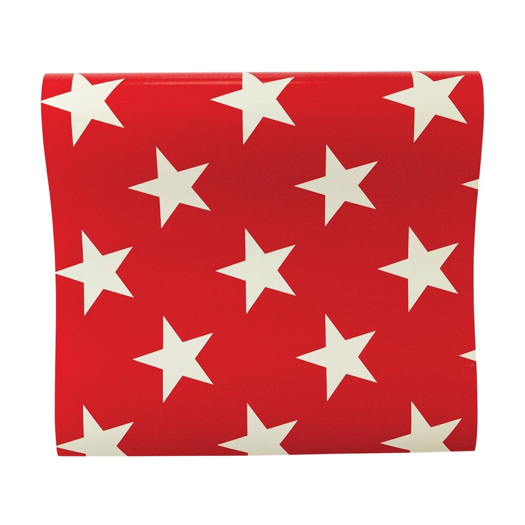 Red Star Paper Table Runner 10ft | 4th of July Party Decor | Little ...