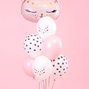 Kitty Cat Balloon Bouquet | Kitten Balloons | Kitty Cat Birthday Party ...