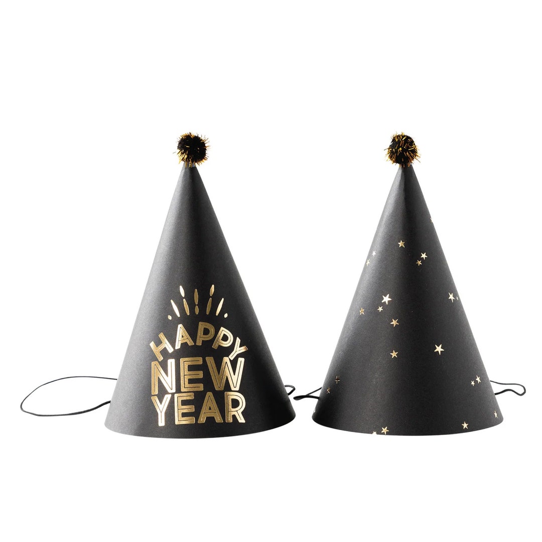 Happy New Year Party Hats 8ct | New Year's Eve Party | New Year's Eve ...