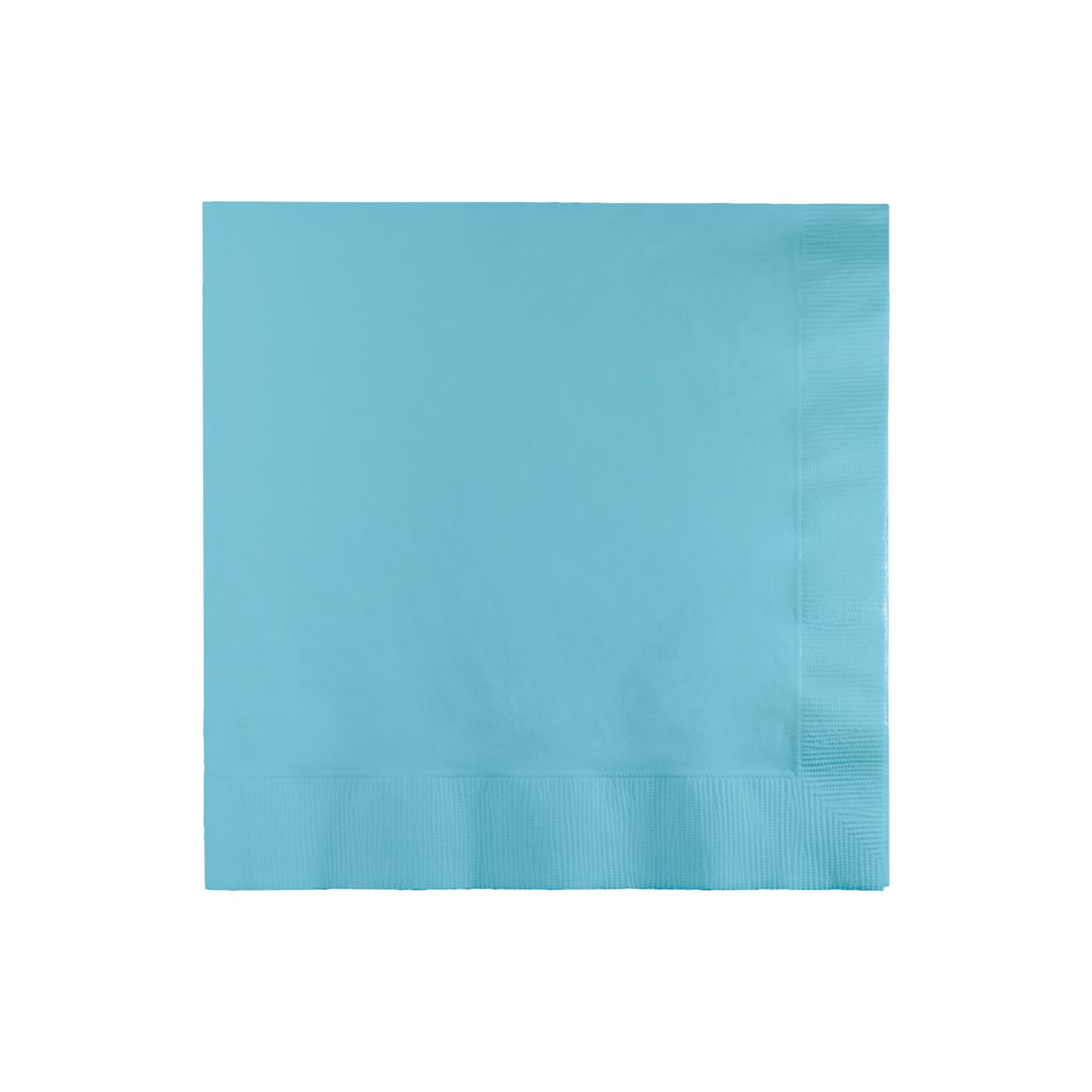 Pastel Light Blue Paper Lunch Napkins (20ct) – Baby Shower or Gender ...