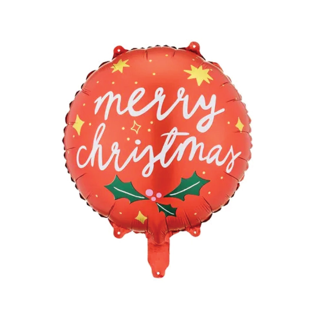 SALE | Red Merry Christmas Balloon 14" | Kids Christmas | Christmas ...