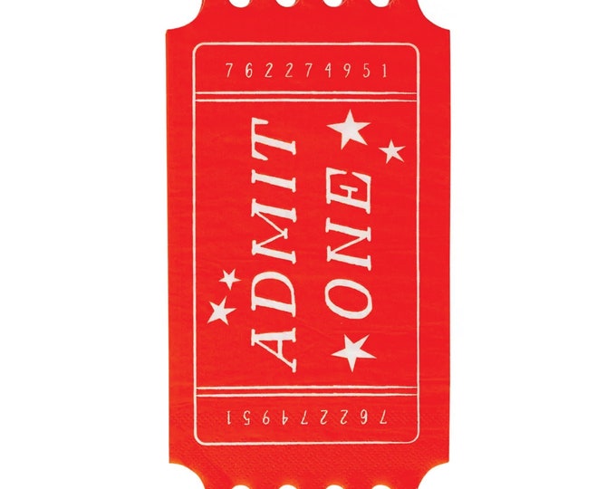 Admit One Carnival Ticket Guest Napkins 24ct Carnival Party Supplies ...