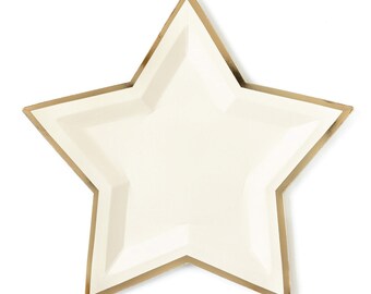 Metallic Blue Star Lunch Plates Baby Shower Twinkle - Etsy