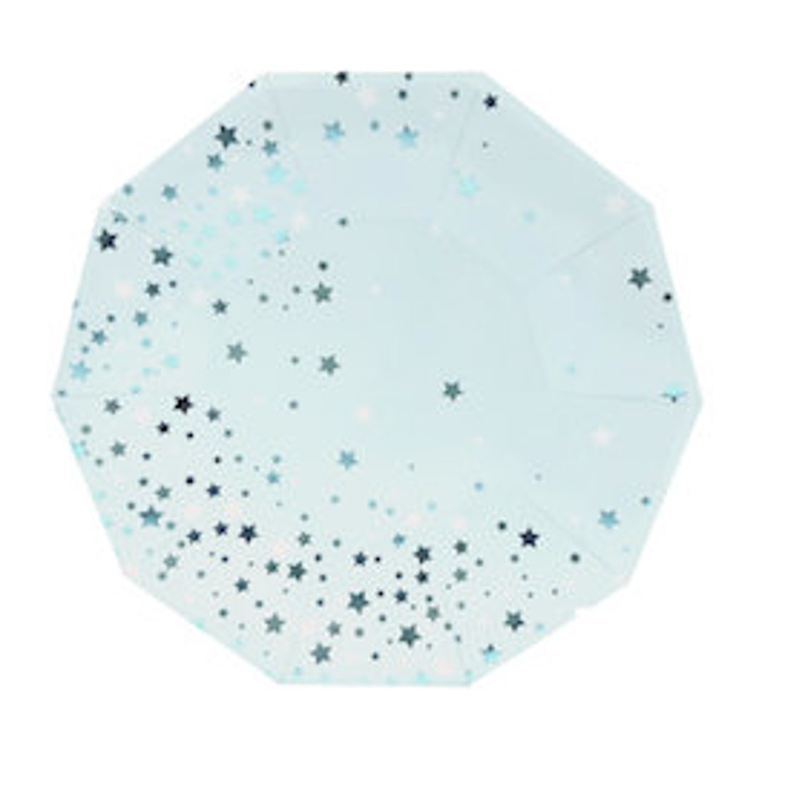 Metallic Blue Star Lunch Plates Baby Shower Twinkle - Etsy