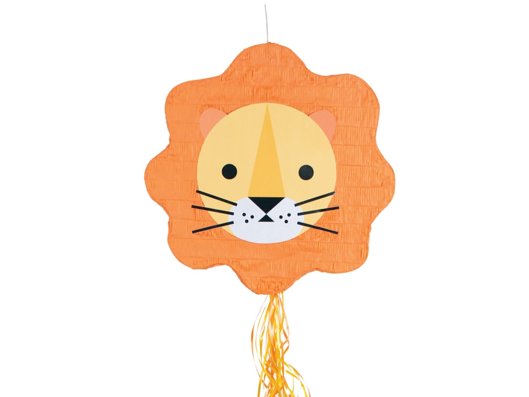 Pull String Lion Piñata | Wild One Safari Party Decor | Two Wild Jungle ...