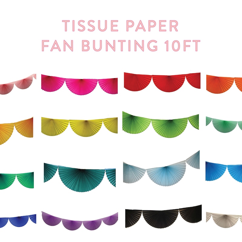 Tissue Paper Garland - Etsy