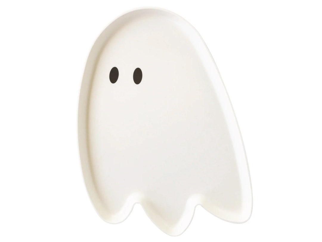 Spooky Ghost Bamboo Serving Tray Pink Halloween Platter Spooktacular ...