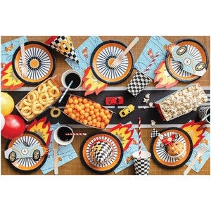 Racetrack Felt Table Runner 16ft | Race Car Birthday | Racing Birthday ...