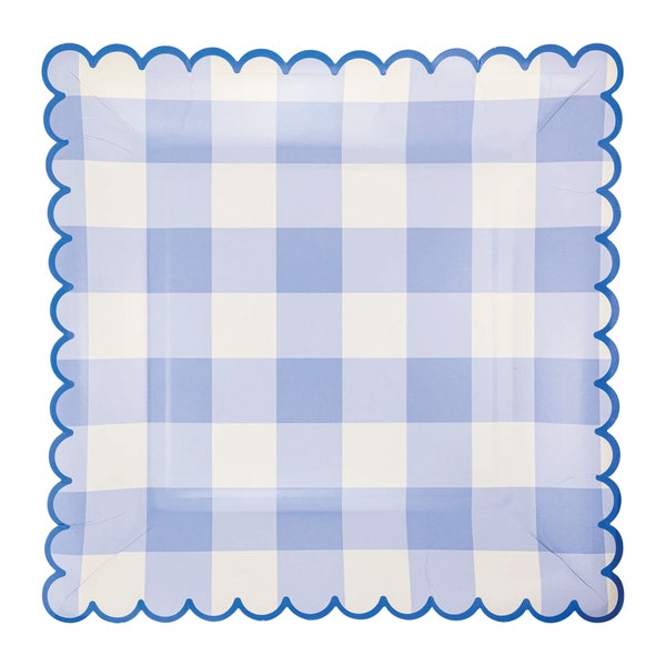 Gingham Plates - Etsy