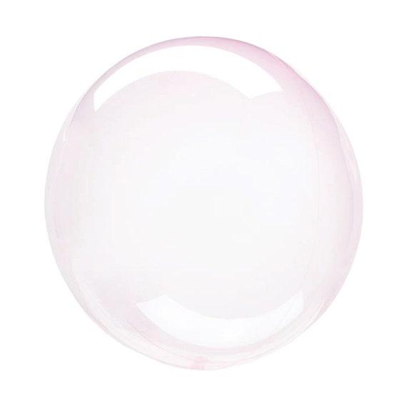 Clear Light Pink Crystal Clearz Balloon 18in | Sphere Bubble Balloons ...