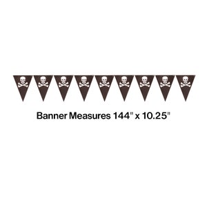 Treasure Island Pirate Pennant Banner 12ft | Boys Birthday Party ...