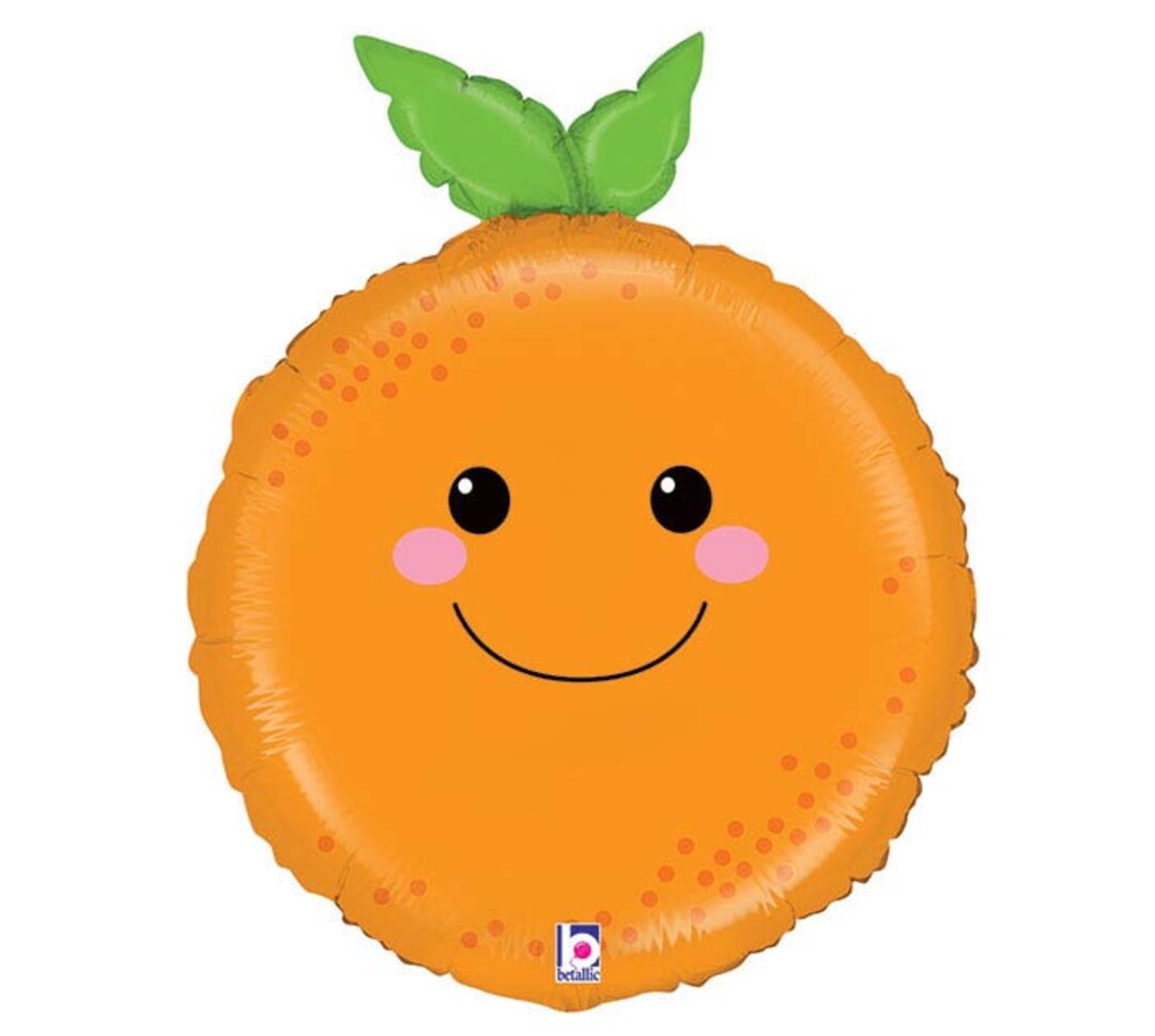 Happy Orange Balloon 26" | Tropical Birthday | Tutti Fruity Party ...