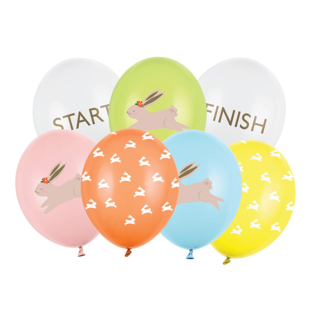 Easter Egg Hunt Balloon Bouquet (7ct) – Bunny First Birthday & Easter ...