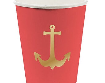 Anchor Birthday Cups - Etsy