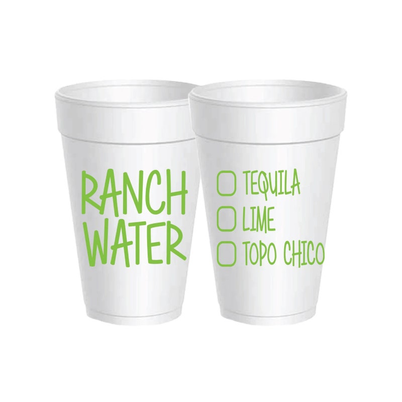 Ranch Water Cups - Etsy