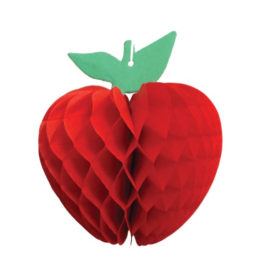 Apple Honeycomb Decoration 7" | Back to School Photo Prop | Classroom ...