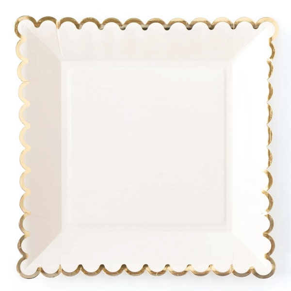 Square Paper Plates - Etsy