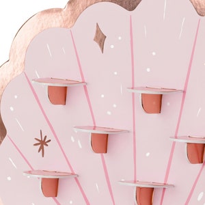 Pink Seashell Shot Wall Stand | Beach Bachelorette | Last Splash ...